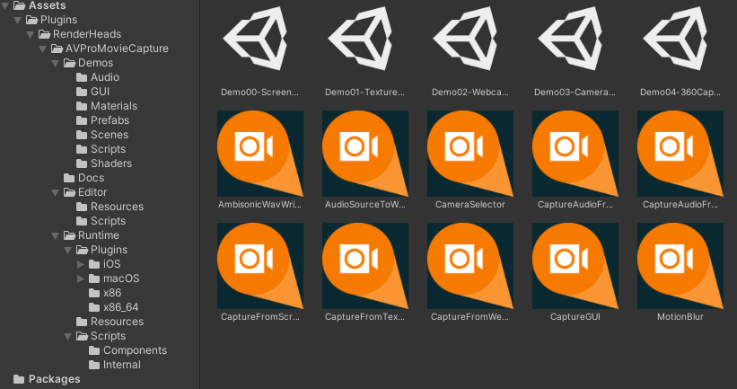 Asset Files | AVPro Movie Capture - Documentation