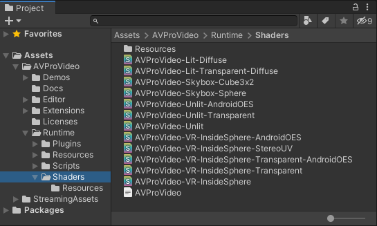 Shaders | AVPro Video - Documentation